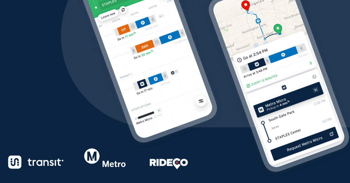 Transit App Integrates Los Angeles Metro's On-Demand Service, Metro ...