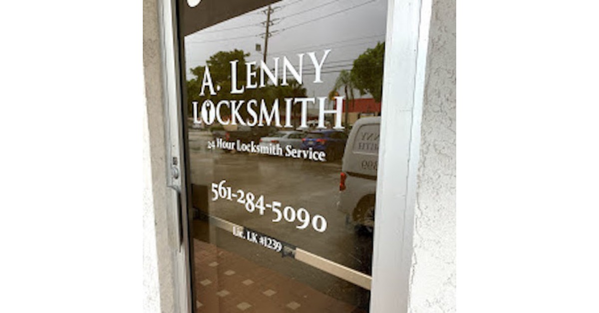 A Lenny Locksmith of West Palm Beach Announces 24 Hour Locksmithing ...