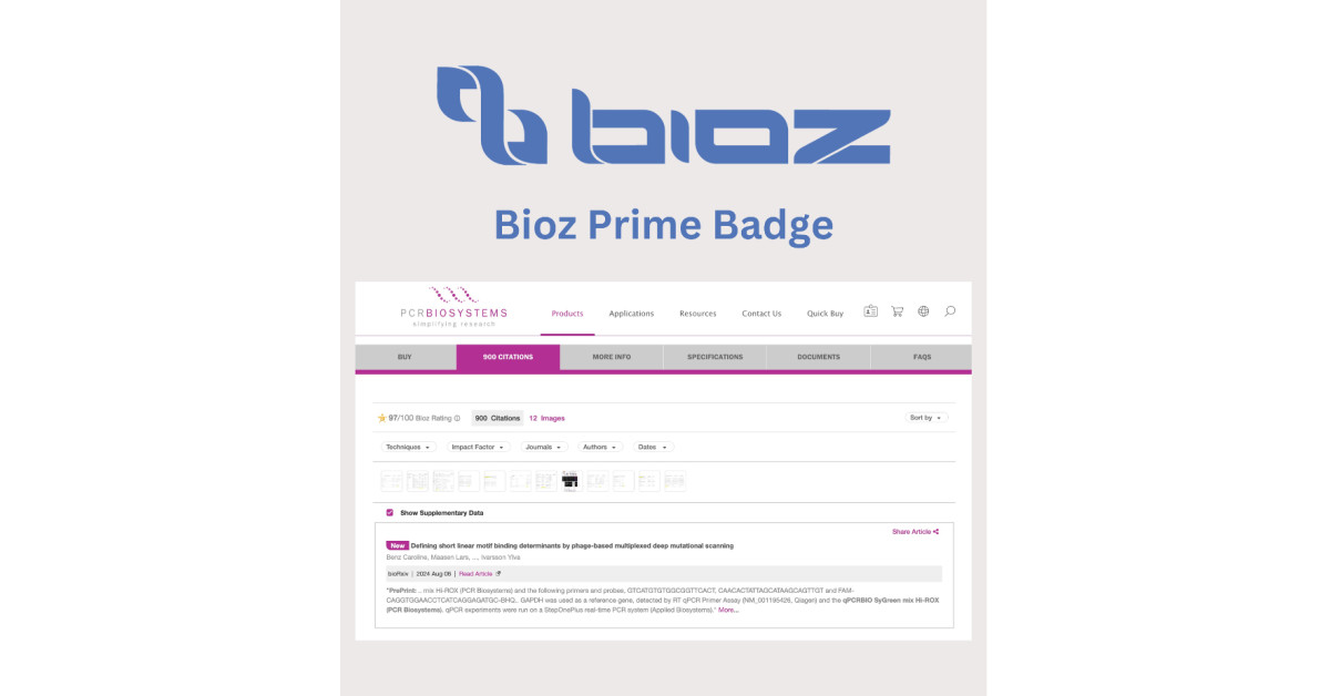 Bioz and PCR Biosystems Team Up to Revolutionize PCR Research With ...