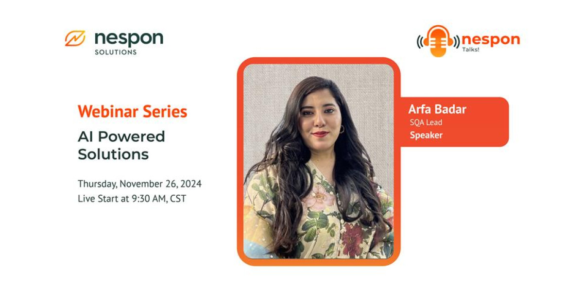 Transform Your Workflows With AI – Learn How at Nespon’s Nov. 26th Webinar | Newswire