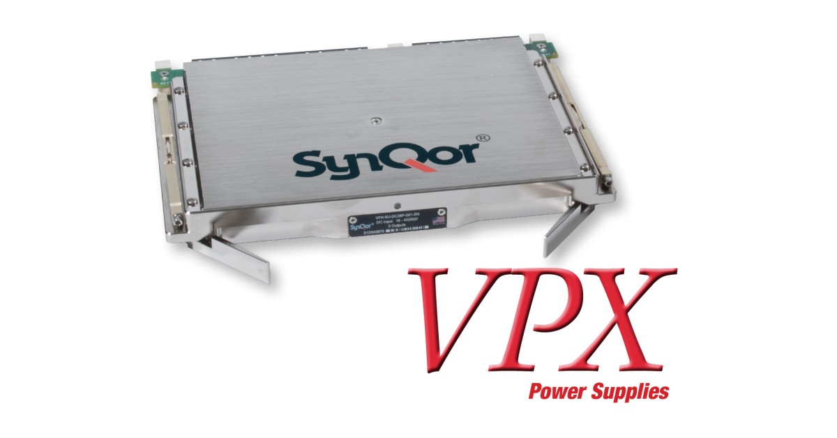 SynQor® Releases an Advanced AC-DC 6U VPX Power Supply (VPX-6U-ACUNV-1-C-001) | Newswire