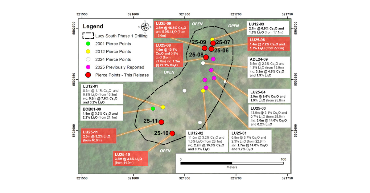 Grid Metals Reports Best Intercept to Date at Falcon West Cesium ...