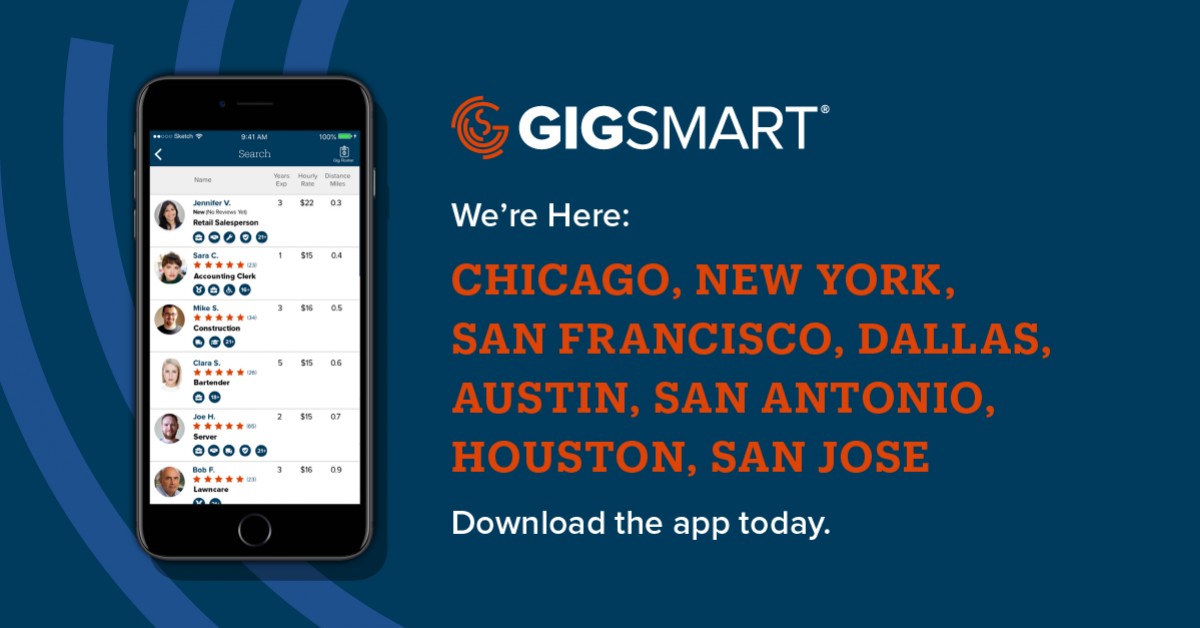 GigSmart Expands Into Seven Additional Major Metros | Newswire