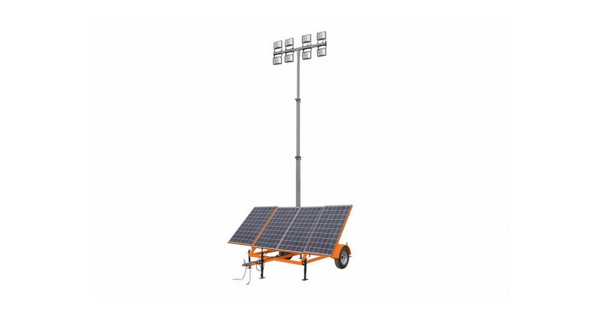 Larson Electronics Releases 12V Solar-Powered LED Light Tower, 1.06 kW ...