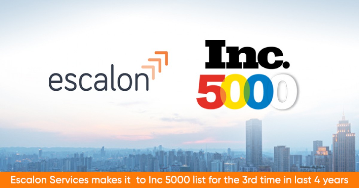 Inc. Magazine Places Escalon Services on the Inc. 5000 for Third Time ...