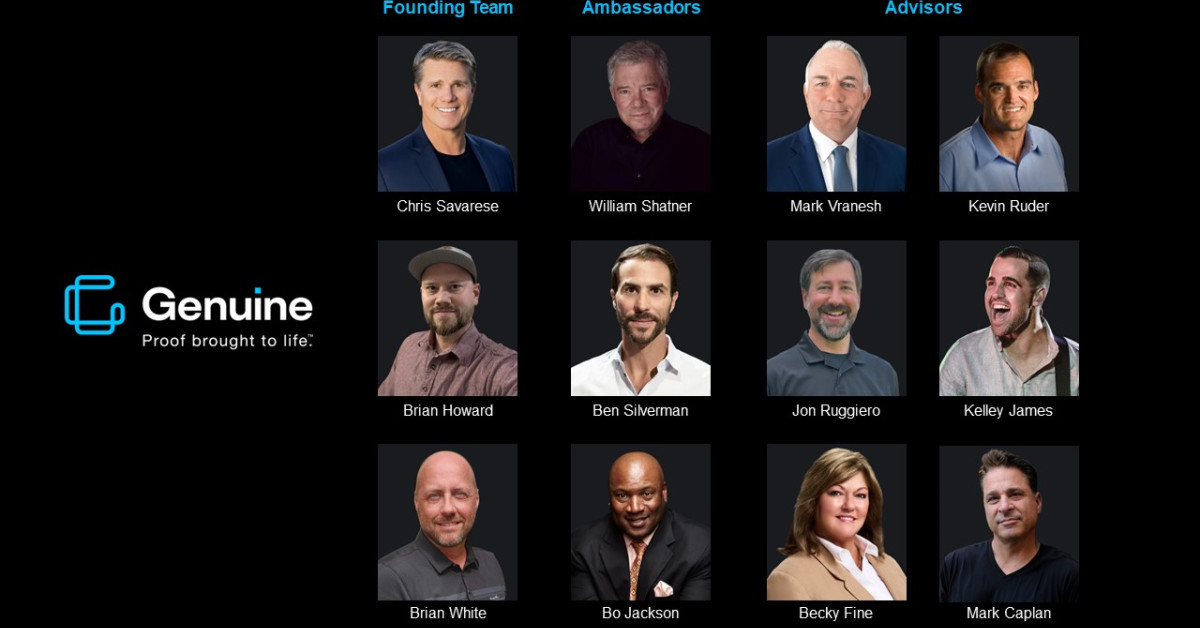 Genuine’s Authentication Technology Attracts Iconic Ambassadors | Newswire