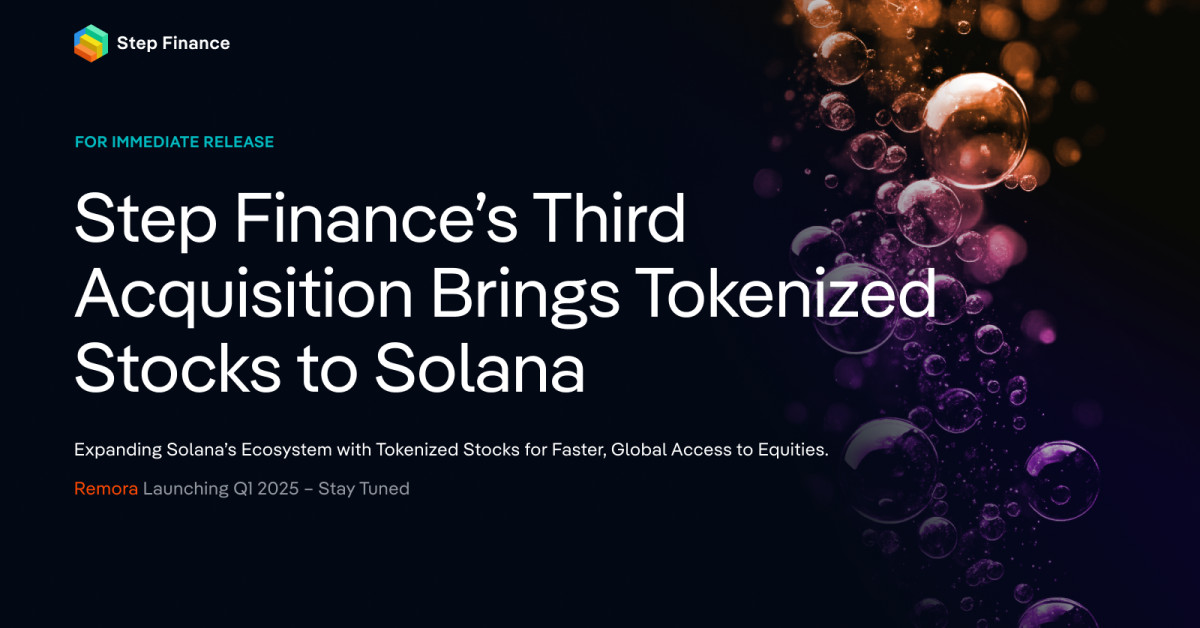 Step Finance Makes Third Acquisition, Bringing Tokenized Stocks to ...