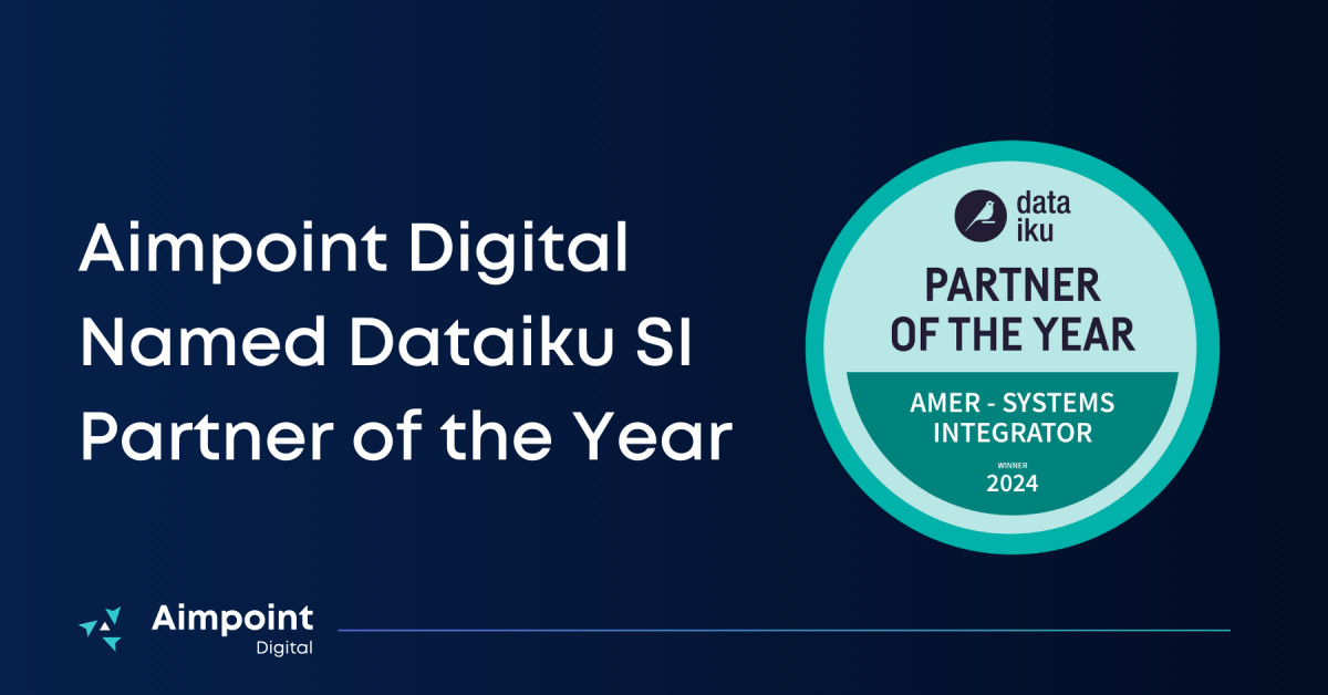 Aimpoint Digital Awarded Dataiku FY24 America’s SI Partner of the Year for Second Consecutive ...
