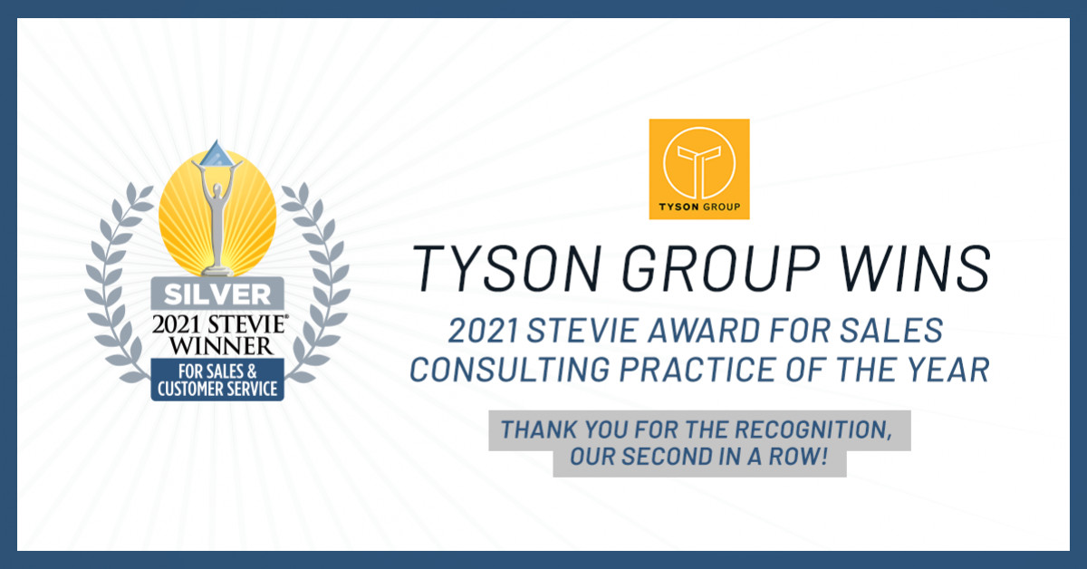 Tyson Group Wins Stevie® Award for Sales Consulting Firm of the Year | Newswire