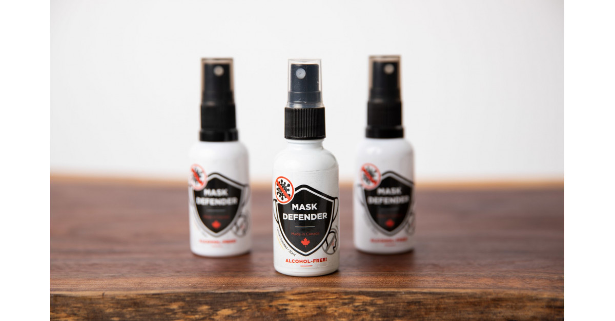 Canadian Company, Mask Defender, Launches Portable Mask Cleaning Spray ...