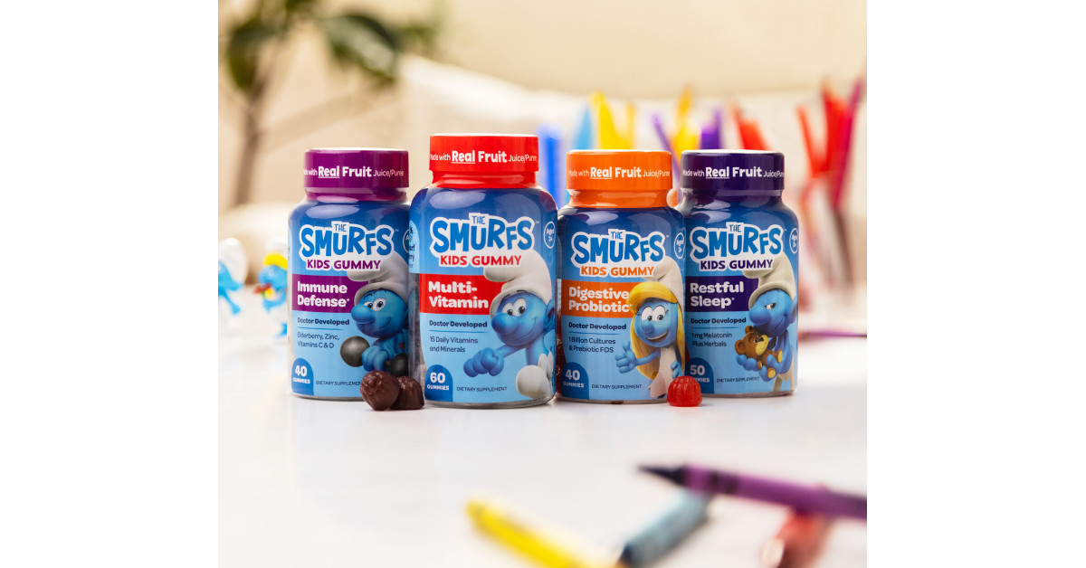 Iconic Smurfs™ Brand Launches Unique Kids Nutritional Gummies Made With ...