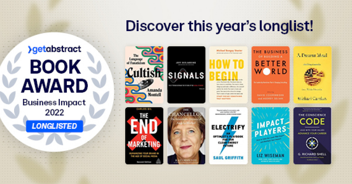 getAbstract 2022 International Book Award Announces Business Impact ...