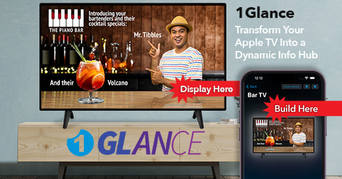 Transform Your Apple TV Into a Dynamic Information Hub With 1Glance | Newswire