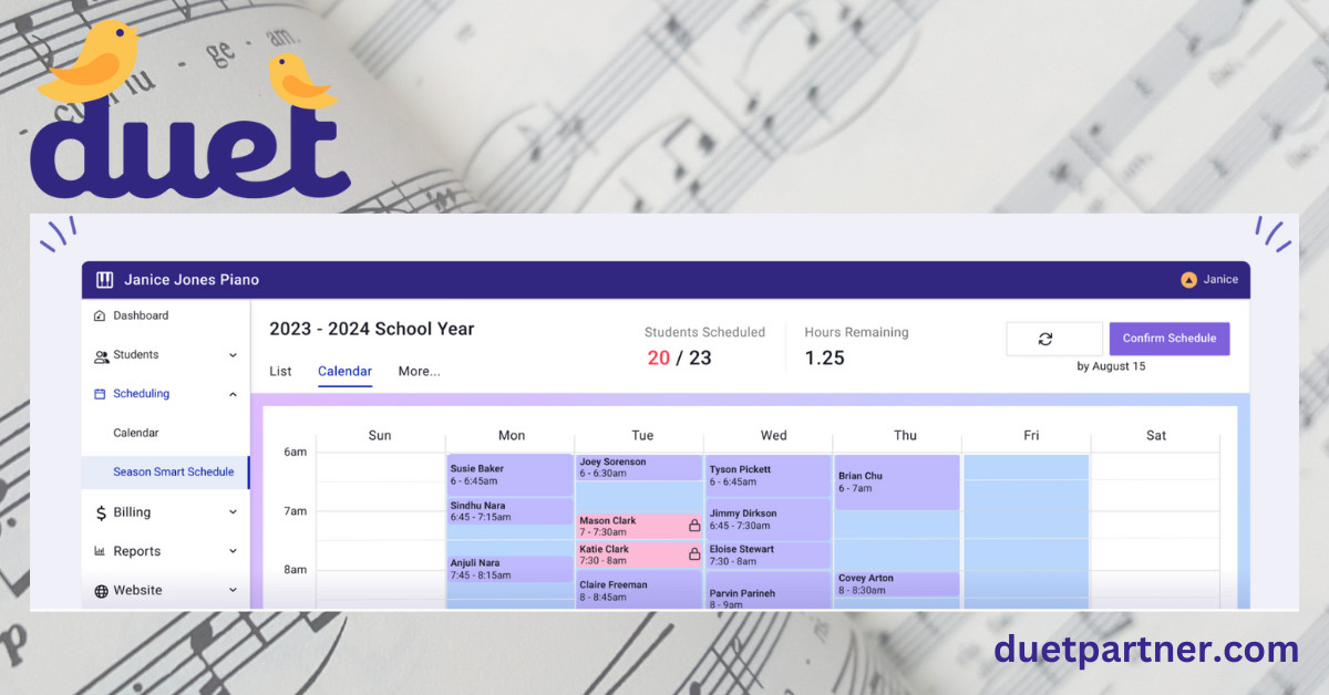 Duet Partner Releases Smart Scheduler Feature to Simplify Independent Music Studio Scheduling ...