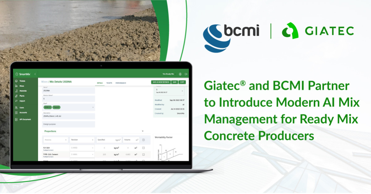 Giatec and BCMI Partner to Introduce Modern AI Mix Management for Ready ...