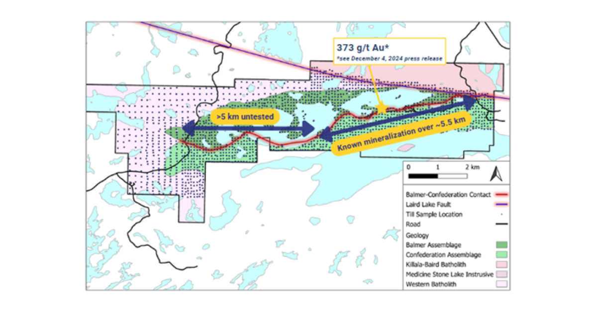 Athena Gold Completes Till Survey At Laird Lake Project In Ontario's ...