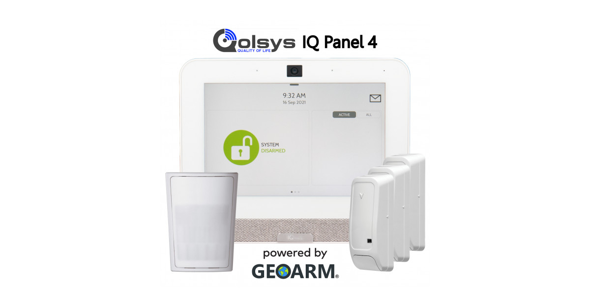 GeoArm Adds the Qolsys IQ Panel 4 Wireless Security System Kits | Newswire