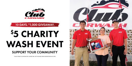 Club Car Wash to Hold $1,000 Giveaways at 10-Day Charity Wash Events ...