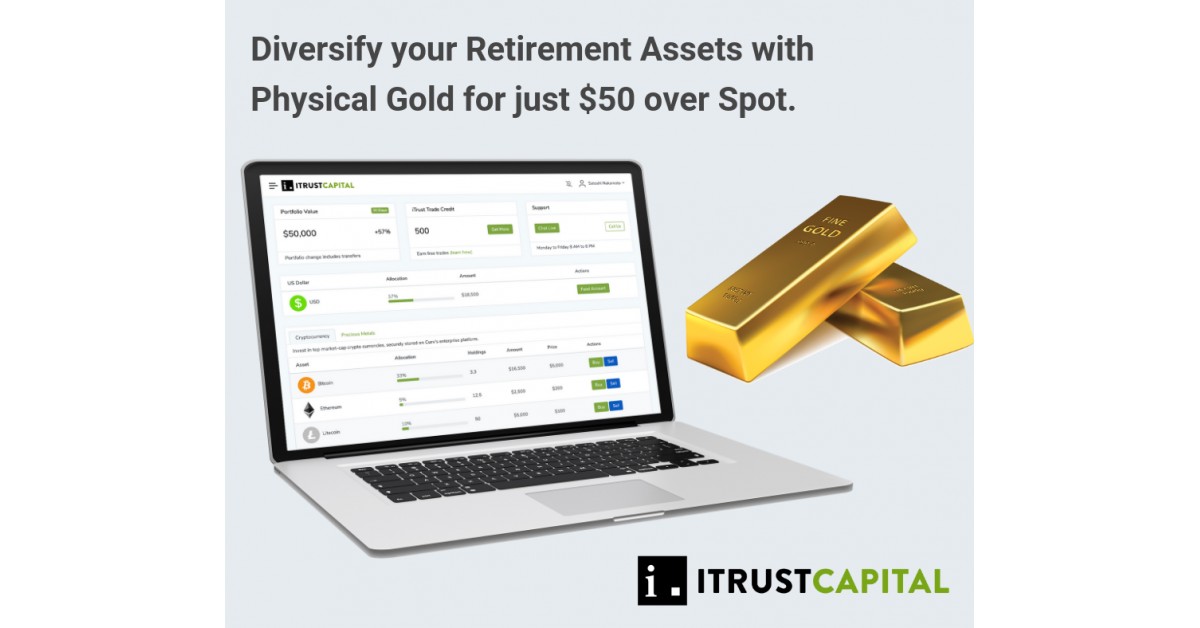 iTrustCapital Releases New Revolutionary Physical Gold Product on IRA ...