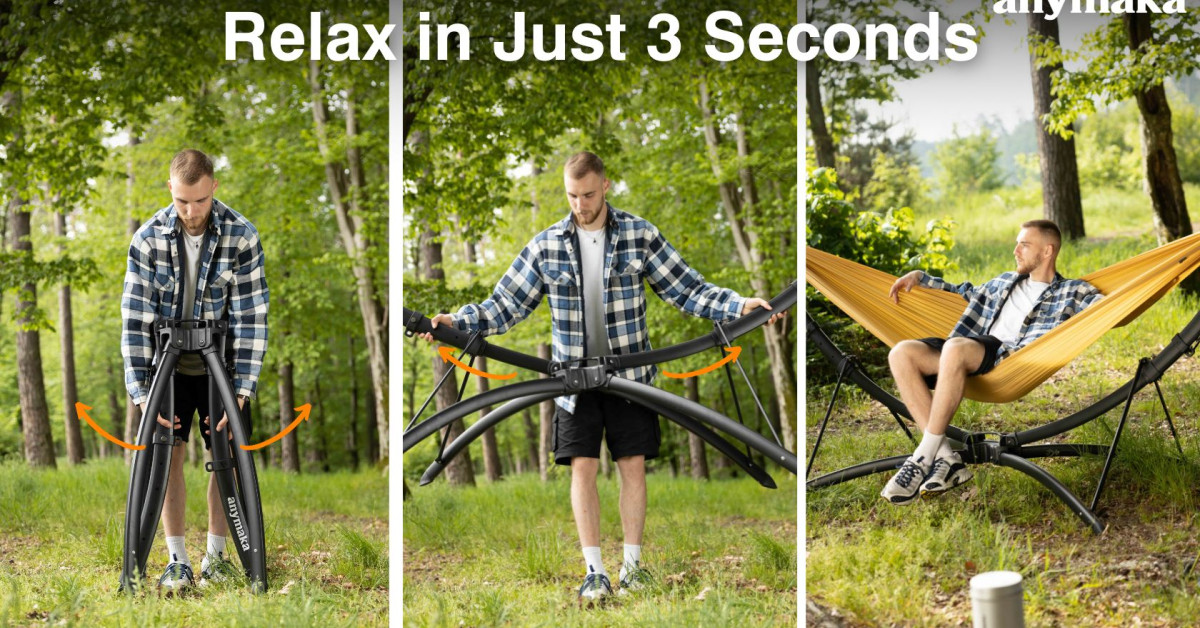 anymaka Launches a Revolutionary Portable Hammock Stand That Sets Up in ...