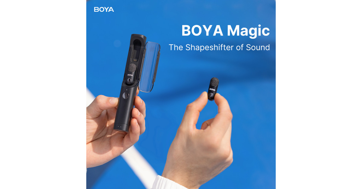 BOYA Magic is a AI Powered Shape-Shifting Wireless Microphone Designed for Multiple Recording ...