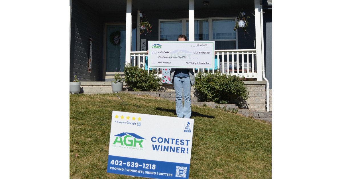 AGR Roof & Construction Awarded Contest Winner $10K in Windows | Newswire