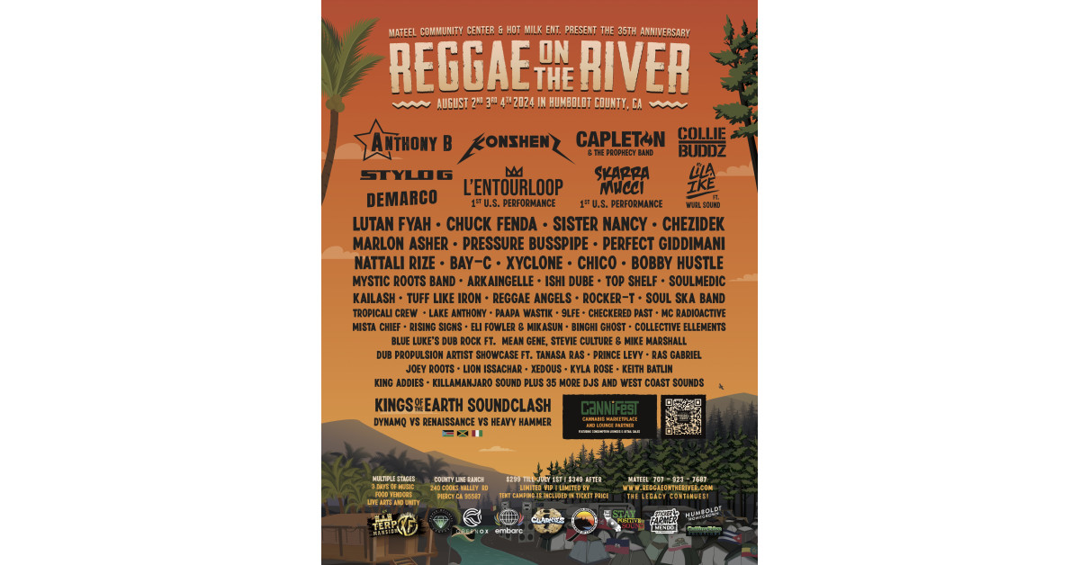 Historic Festival Reggae on the River Returns in 2024 | Newswire