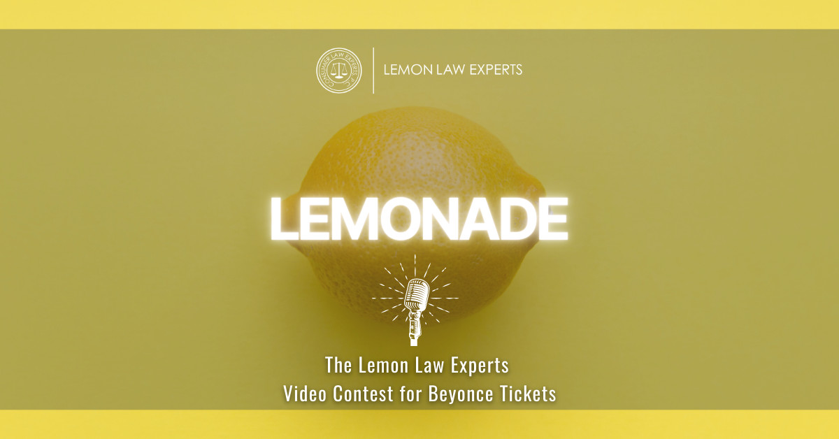 The Lemon Law Experts Presents the 'Lemonade' Contest: A Chance to Win ...