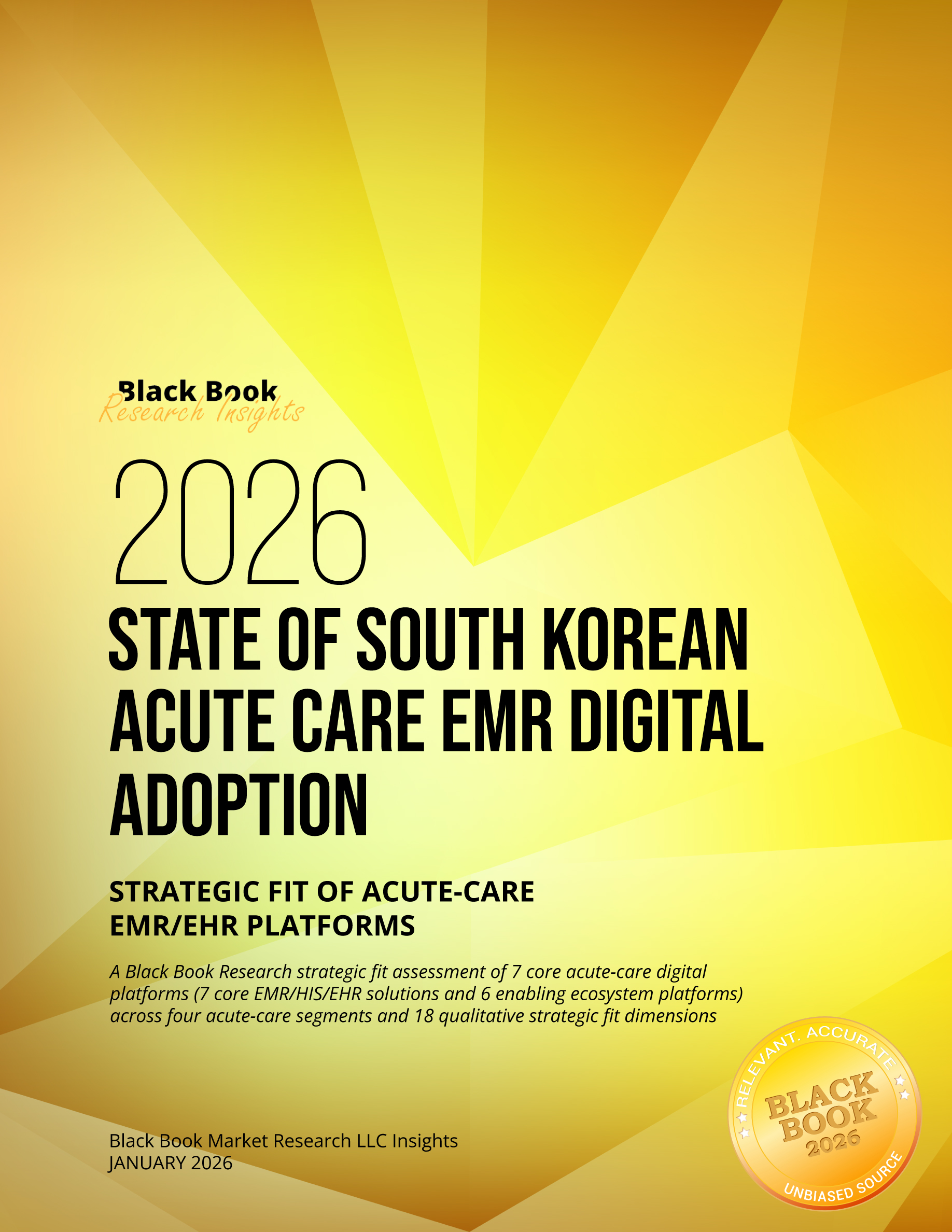 Black Book Research Releases 2026 State of South Korean Acute Care EMR ...