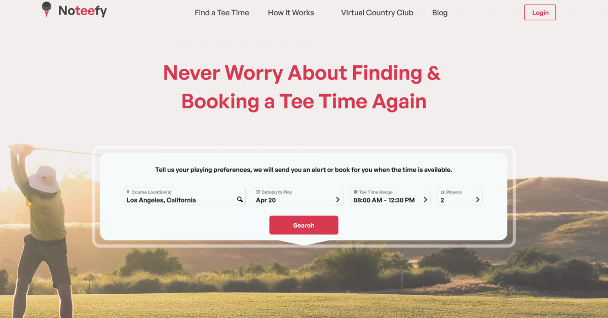 Noteefy Launches With Faster, Easier Way for Golfers to Find & Book Tee ...