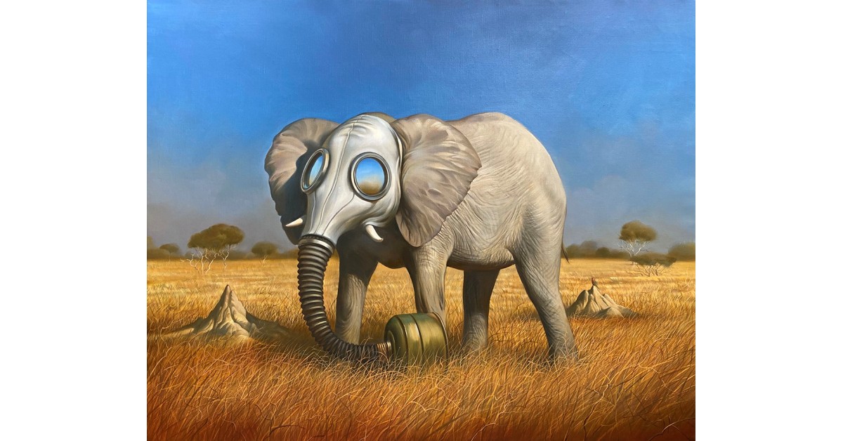Vladimir Kush Presents His New Original Painting 'New African Mask ...