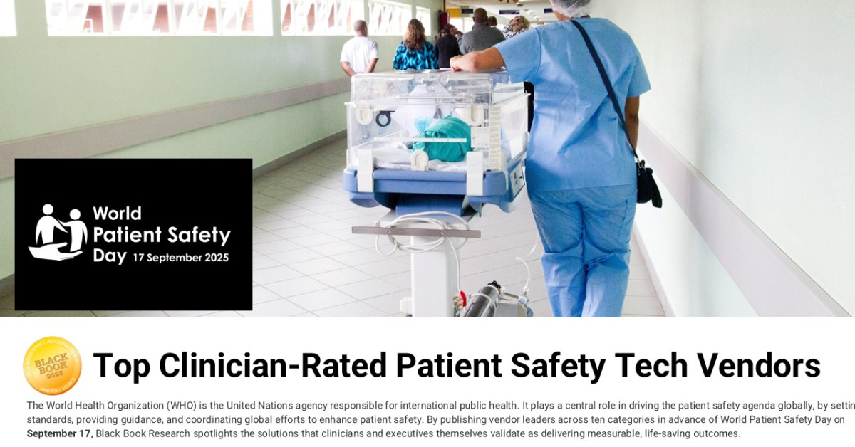 World Patient Safety Day 2025: Ten Technology Leaders Driving Safer ...