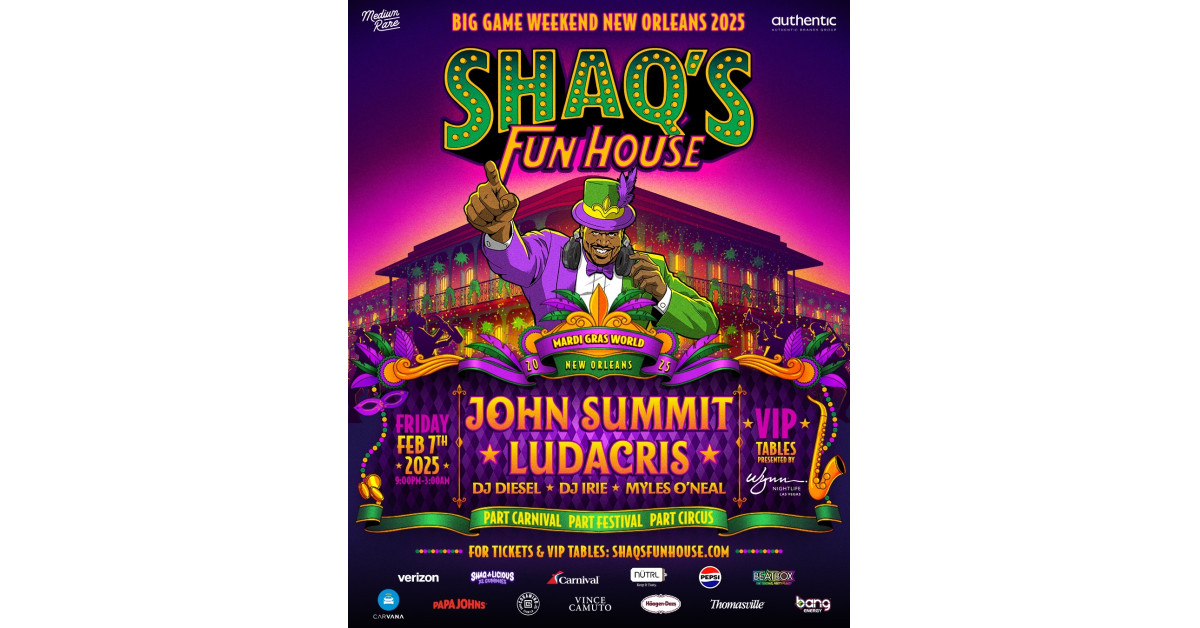 Shaquille O'Neal Brings 7th Annual Shaq's Fun House to New Orleans for ...