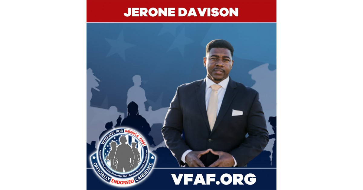Jerone Davison Endorsed by Pro-Trump Group Veterans for America First ...