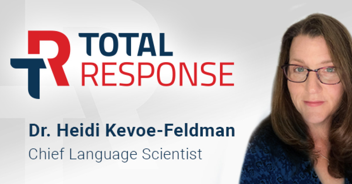 Dr. Heidi Kevoe-Feldman Joins Total Response as Chief Language ...