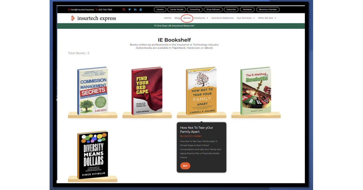 Announcing the Launch of IE Bookshelf by InsurTech Express | Newswire