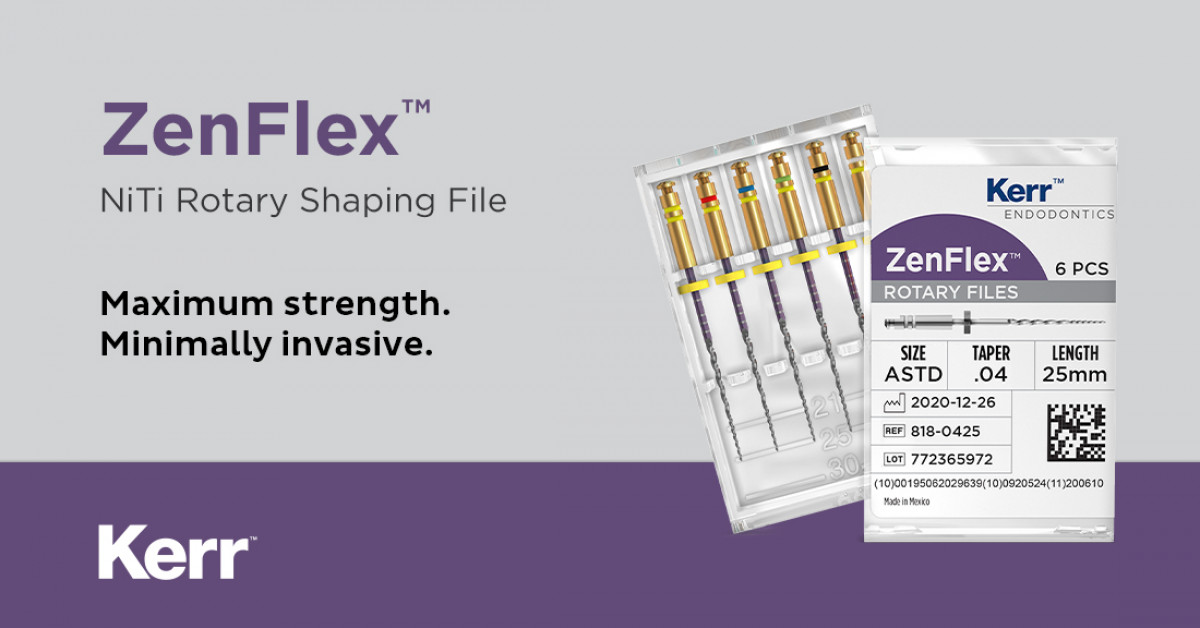 Kerr Launches ZenFlex™ NiTi Rotary Shaping File With High Cutting ...