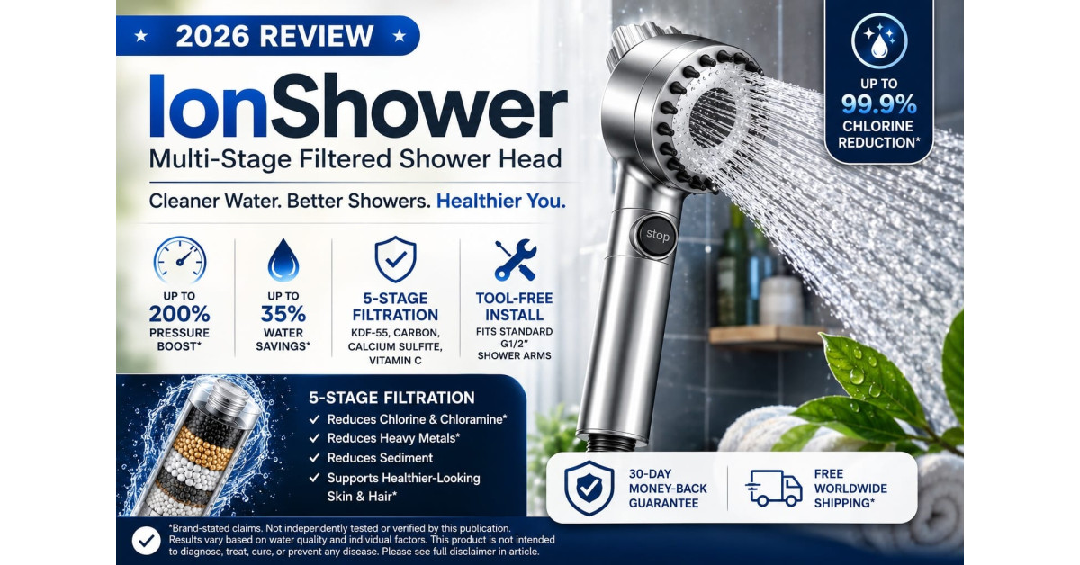 IonShower Filtered Shower Head Review (2026): Claims, Complaints, and ...