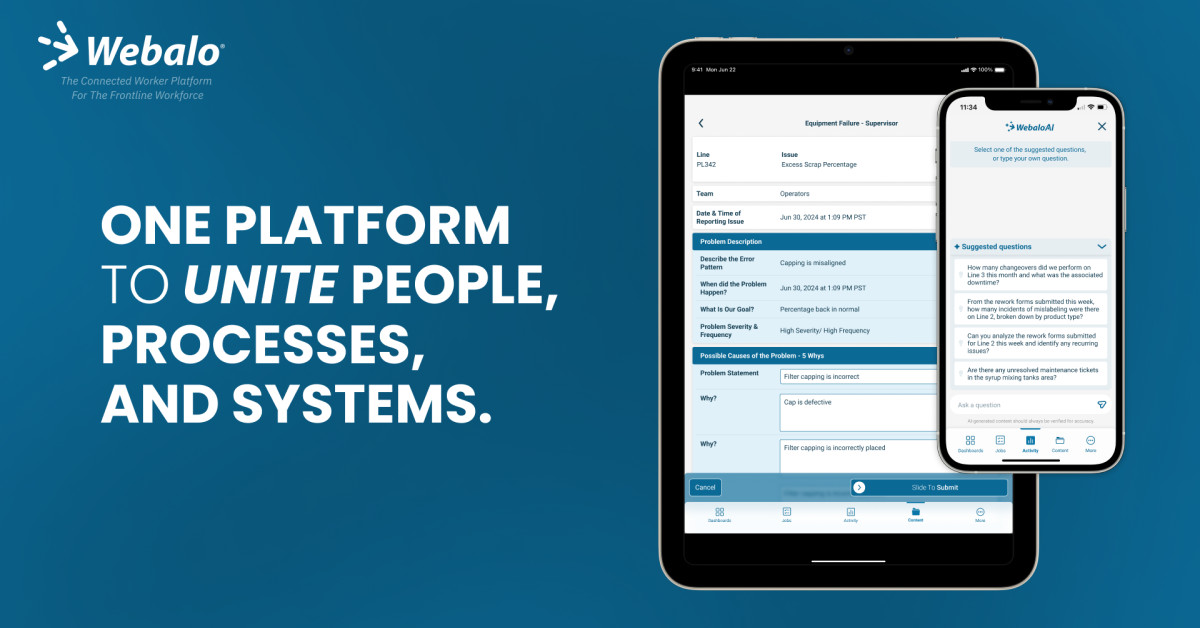 Webalo Surges Ahead With Significant Growth in the Augmented Connected Worker Platform Market ...