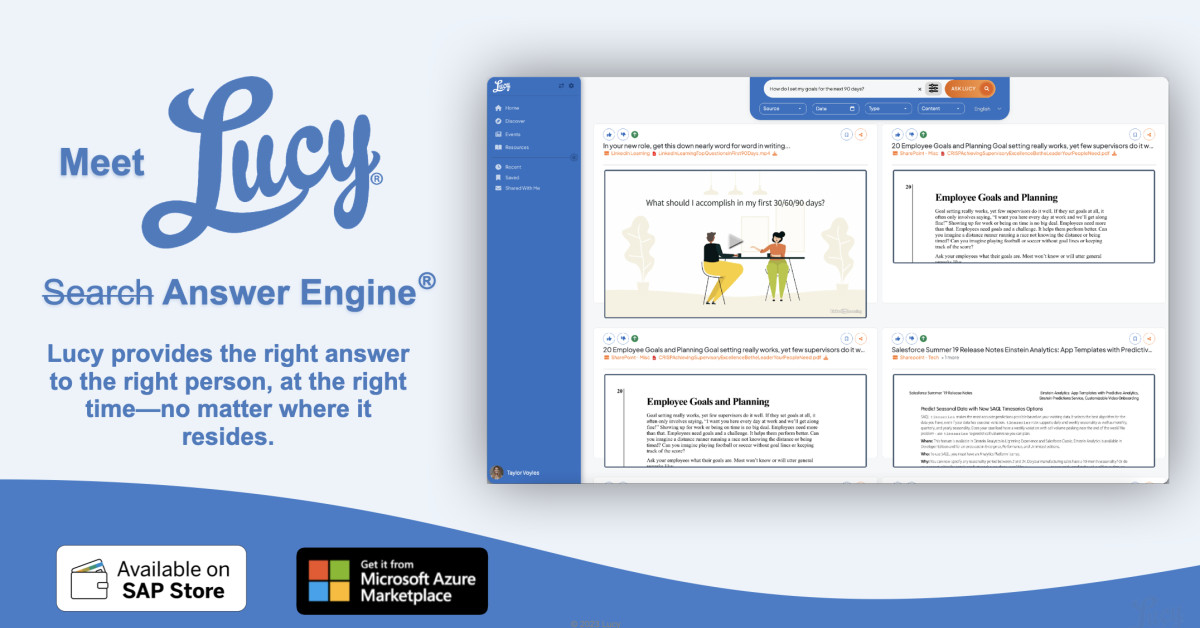 Lucy® Available in the Microsoft Azure Marketplace | Newswire