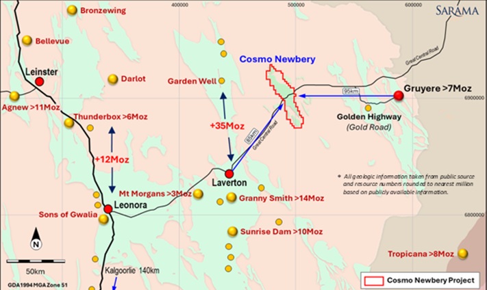 Sarama Resources - Key Milestone in Cosmo Gold Project Acquisition ...