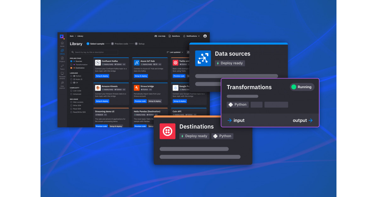 Quix Delivers Low-Code/No-Code Platform for Building Data Pipelines | Newswire