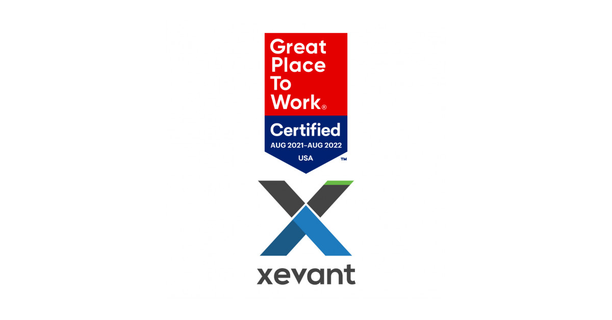 Xevant Recognized as a Great Place to Work®-Certified Company | Newswire
