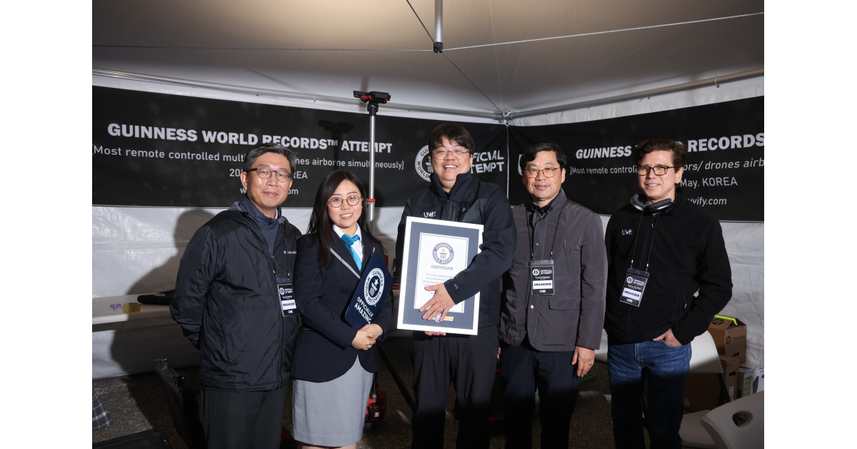 UVify Sets New Guinness World Record With 5,293 IFO Drones in Spectacular Aerial Display | Newswire