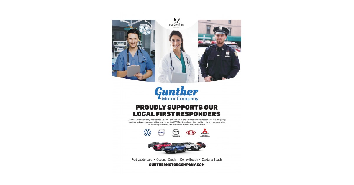 Gunther Motor Company Donates 1,500 Meals to Local Hospitals and First ...