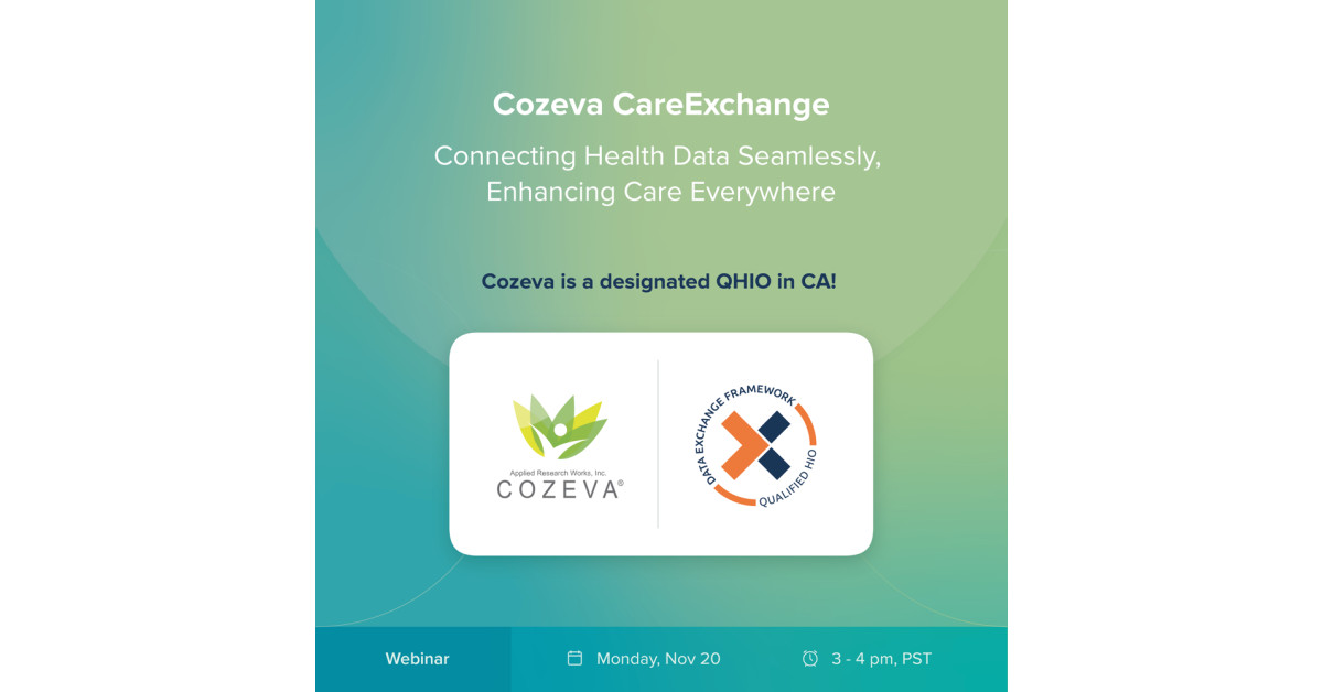 Cozeva Empowers California Healthcare Organizations as a Qualified ...