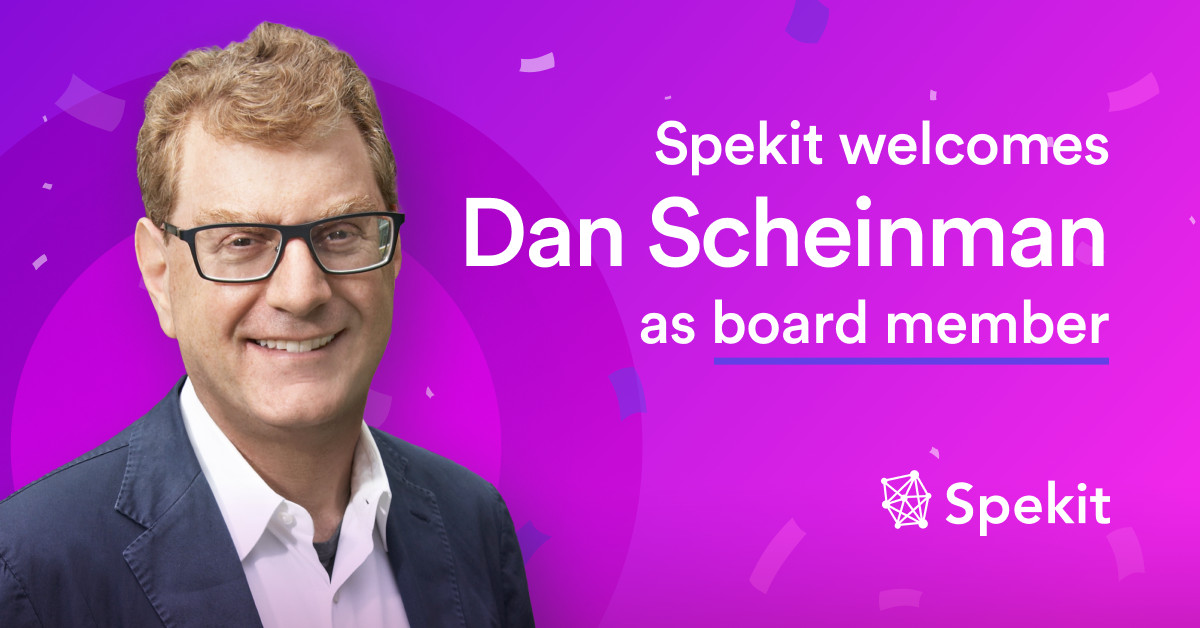 Spekit Welcomes Dan Scheinman, First Investor in Zoom and SentinelOne ...