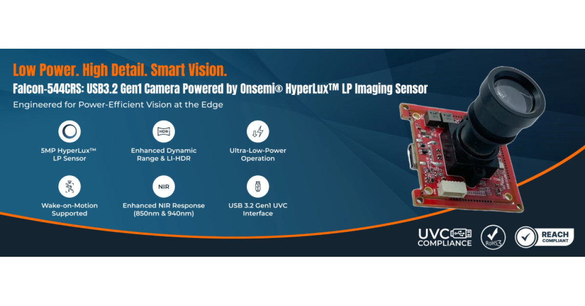 Vadzo Imaging Launches 5MP Color Low Light USB3.2 Gen1 Camera Powered ...