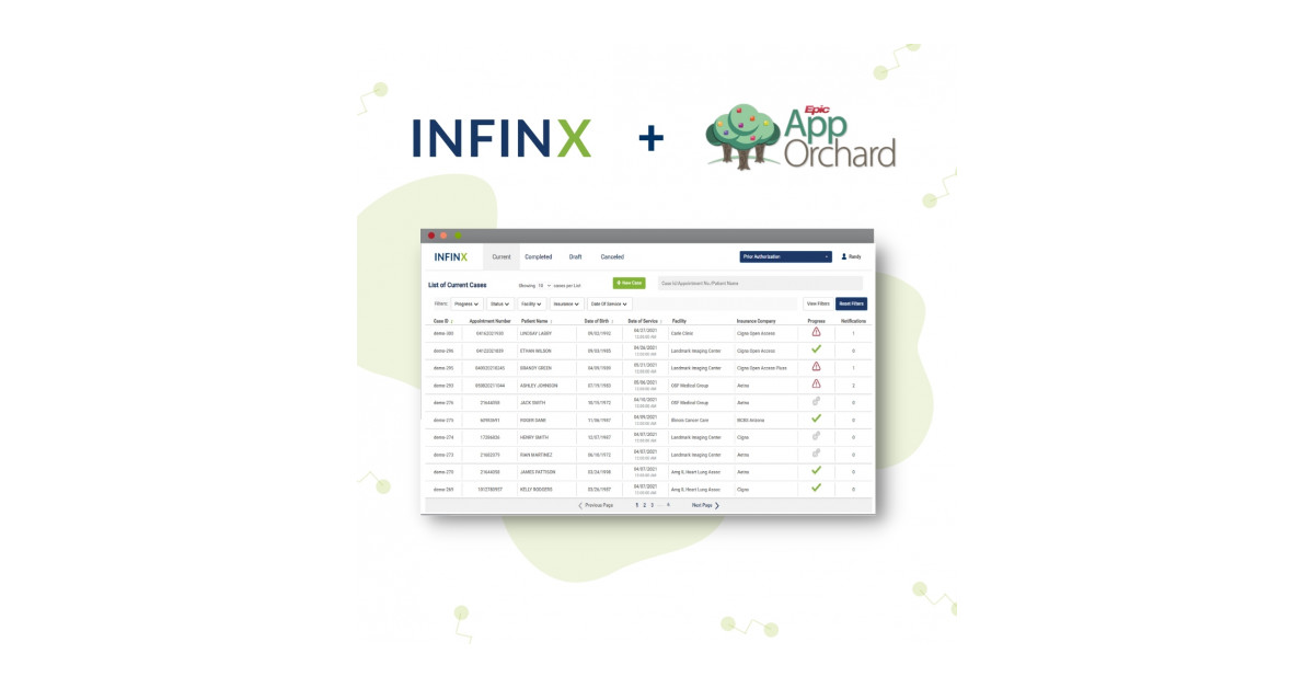 Infinx Prior Authorization Software Now Available in the Epic App ...