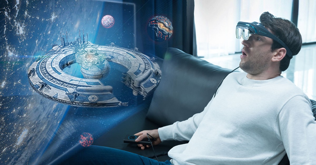 DreamGlass 4K - Portable & Private Augmented Reality Glasses Launched ...